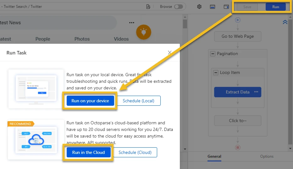 Easy Steps to Scrape Twitter Without Coding | Octoparse